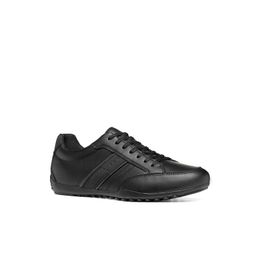 Geox Herren Schn&uuml;rschuh &raquo;U WELLS&laquo; Freizeitschuh, Sneaker, Halbschuh mit seitlicher Logpr&auml;gung schwarz 40