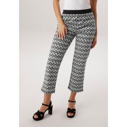 Aniston Selected Damen Aniston SELECTED Schlupfhose mit modischer Jacquardmusterung 34, N-Gr