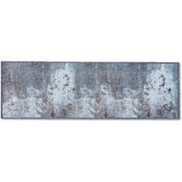 Astra Fu&szlig;matte &raquo;Pure & Soft&laquo; rechteckig 7 mm H&ouml;he Schmutzfangmatte, waschbar blau Kunstfaser B : 50cm 1 Stk., 7mm, L: 150cm