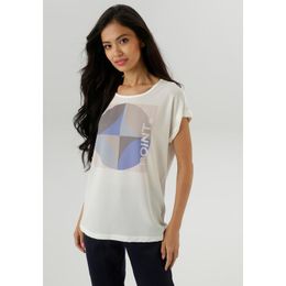 Aniston Selected Damen Aniston SELECTED Shirtbluse im Materialmix beige 40