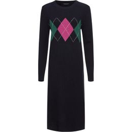 Highmoor Argyle-Strickkleid Blau/Gr&uuml;n/Rosa (Gr&ouml;&szlig;e: 38)
