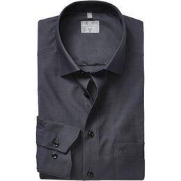 MARVELIS Herren MARVELIS Langarmhemd Businesshemd, comfort fit, New-Kentkragen grau 41, N-Gr