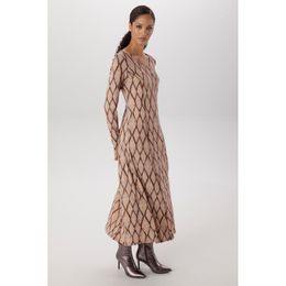 Aniston Selected Damen Aniston SELECTED Jerseykleid mit trendigem und fantasievollem Retromuster - NEUE KOLLEKTION 48, N-Gr