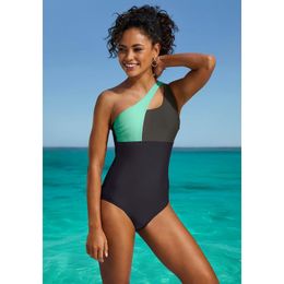 s.Oliver Damen s.Oliver Badeanzug &raquo;Yella&laquo; in modischer One-Shoulder Form bunt 42, Cup C/D
