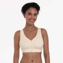 Anita Since 1886 Damen Anita since 1886 Soft-BH herausnehmbare Cups, mit Rei&szlig;verschluss, breite Tr&auml;ger, ohne B&uuml;gel beige XL, N-Gr
