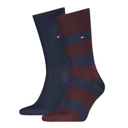 Tommy Hilfiger Herren Socken &raquo;TH MEN RUGBY SOCK 2P&laquo; 2 Paar, 2 Paar tlg. mit Rippenstrickb&uuml;ndchen, atmungsaktiv 39-42