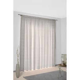 WIRTH Vorhang &raquo;Telfort&laquo; Kr&auml;uselband 1 Stk. tlg. braun Jacquard, Baumwolle, Polyester 145cm, Kr&auml;uselband, 132cm