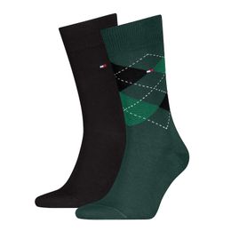 Tommy Hilfiger Herren Socken &raquo;TH MEN SOCK CHECK 2P&laquo; 2 Paar, 2 Paar tlg. mit klassischem Argyle-Design 39-42