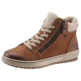Remonte Damen Winterboots Schn&uuml;rboots, Stiefelette, Casual-Boots mit Tex-Ausstattung braun 40