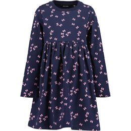 Blue Seven M&auml;dchen Sweatkleid Baumwollmischung, Alloverprint blau 110, N-Gr