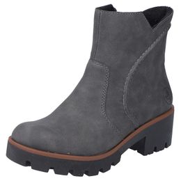 Rieker Damen Winterstiefelette mit Innen-Rei&szlig;verschluss f&uuml;r leichten Einschlupf grau 38