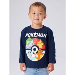 name it Jungen T-Shirt &raquo;NMMJUICE POKEMON LS NREG TOPBOX NOOS SKY&laquo; 98