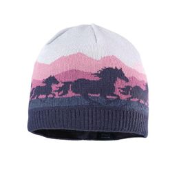 MaxiMo Jungen MaxiMo Strickm&uuml;tze aus Baumwolle, gef&uuml;ttert, mit Motiv, Farbverlauf blau 51
