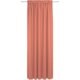 Adam Vorhang &raquo;Uni Collection light&laquo; Multifunktionsband 1 Stk. tlg. aus 100% Bio-Baumwolle orange Jacquard, Baumwolle 175cm, Multifunktionsband, 142cm