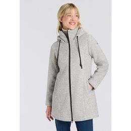 CMP Damen CMP Strickfleecejacke mit Kapuze grau 36