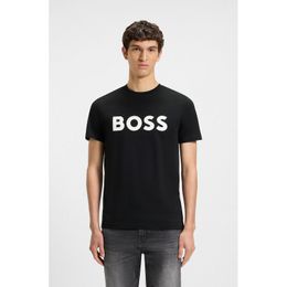 BOSS Orange Herren BOSS Orange T-Shirt &raquo;Thinking&laquo; 1 Stk. Rundhalsausschnitt, Regular Fit, gro&szlig;er Logodruck schwarz XXL