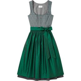 FELICITAS Dirndl Deleila-70 Grau/Gr&uuml;n (Gr&ouml;&szlig;e: 42)