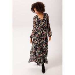 Aniston Casual Damen Aniston CASUAL Maxikleid mit farbenfrohen, romantischen Blumendruck - NEUE KOLLEKTION 42, N-Gr