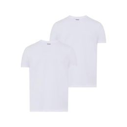 Hugo Herren Hugo T-Shirt &raquo;Hugo-V&laquo; Packung, 2er, V-Ausschnitt, Slim-Fit, Hugo Logo-Print M