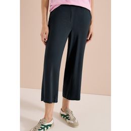 Cecil Damen Jerseyhose &raquo;Style Neele&laquo; mit elastischem Schlupfbund, High-Waist, Wide Leg schwarz M (40), N-Gr