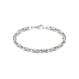 Bruno Banani Herren Edelstahlarmband &raquo;Schmuck Geschenk Armkette K&ouml;nigskette 4-Kant-Optik Silber&laquo; silber 21, Edelstahl
