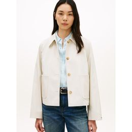 Tommy Hilfiger Damen Kurzjacke &raquo;COTTON SHORT JACKET&laquo; mit aufgesetzten Taschen, Relaxed Fit beige XL (46)