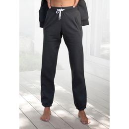 H.I.S. H.I.S Damen Sweathose bequeme Baumwoll-Relaxhose, Home- und Loungewear grau 36/38, N-Gr