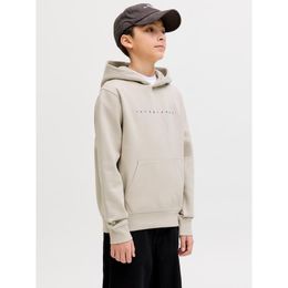 Jack & Jones Jack & Jones Junior Jungen Kapuzensweatshirt &raquo;JJESTAR JJ SWEAT HOOD NOOS JNR&laquo;, Baumwollmischung, relaxed fit beige 128