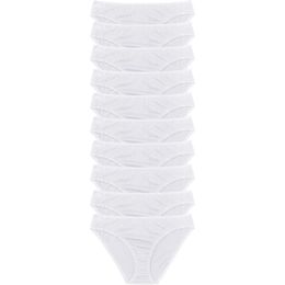 bonprix Damen bonprix Slip &raquo;Slip (10er Pack)&laquo; Packung, 10 Stk. bequeme Passform, aus Baumwolle, verschiedene Farben, im 10er Pack wei&szlig; 52/54 (XXL), 10
