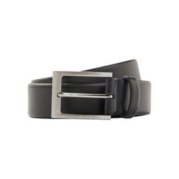 BOSS Herren BOSS Lederg&uuml;rtel aus Nappaleder mit BOSS Logo-Dornschliesse schwarz 110