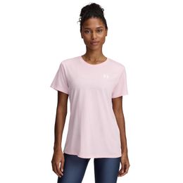 Under Armour Damen Funktionsshirt &raquo;Tech SSC- Twist&laquo; mit Kurzarm-Design, atmungsaktiv, schnell trocknend, in normaler L&auml;nge rosa L