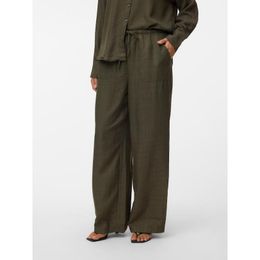 V&eacute;ro Moda Vero Moda Damen Schlupfhose &raquo;VMMELANEY HW LOOSE PANT WVN GA NOOS&laquo; Kunstfaser, loose fit gr&uuml;n XL, N-Gr