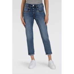 Herrlicher Damen 7/8-Jeans &raquo;Shyra Cropped Denim Comfort&laquo; mit halb verdeckter Knopfleiste blau 25, N-Gr