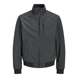 Jack & Jones Jack & Jones Herren Softshelljacke &raquo;JJELIAM SOFTSHELL BOMBER NOOS&laquo; Kunstfaser, regular fit grau XXL