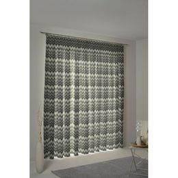 WIRTH Vorhang &raquo;Benewitz&laquo; Kr&auml;uselband 1 Stk. tlg. gr&uuml;n Jacquard, Baumwolle, Polyester 125cm, Kr&auml;uselband, 65cm