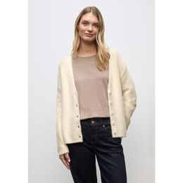 Street One Damen Street One Cardigan mit V-Ausschnitt wei&szlig; 42