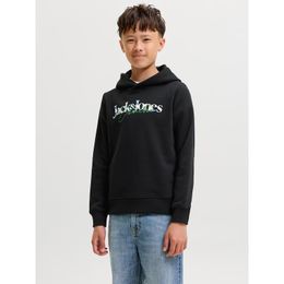 Jack & Jones Jack & Jones Junior Herren Kapuzensweatshirt &raquo;JJTOM SWEAT HOOD SN JNR&laquo;, Baumwollmischung, regular fit schwarz 176