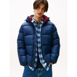 Tommy Jeans Herren Steppjacke &raquo;TJM ESSENTIAL DOWN JACKET EXT&laquo; mit Kapuze Winterjacke Outdoorjacke Gef&uuml;ttert 2 in 1 Jacke abnehmbare Kapuze blau XXL