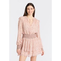 BOSS Orange Damen BOSS Orange Druckkleid &raquo;Darmia Premium Damenmode&laquo; mit Volants und gesmokten Details 44, N-Gr