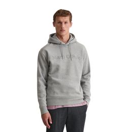 Marc O'Polo Marc O'polo Herren Marc O'Polo Hoodie &raquo;relaxed fit aus weicher Bio-Baumwolle&laquo;, Ton-in-Ton Stickerei auf der Brust grau XL