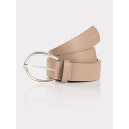 Tom Tailor Damen Tom Tailor Lederg&uuml;rtel 1 Stk. mit 3,0 cm Breite f&uuml;r l&auml;ssige Casual- und Denim-Outfits grau 105