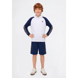 Champion Jungen Kapuzensweatshirt &raquo;Sports-inspired Terry Hoodie with Tape detailing&laquo;, f&uuml;r Kinder, Langarm-Ausf&uuml;hrung, aus angerauter Sweatware wei&szlig; XL