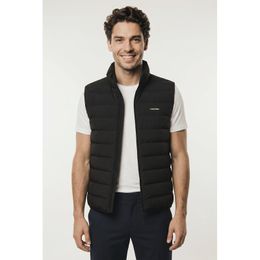 Calvin Klein Herren Steppweste Stehkragen, 2-Wege-Zipper, Regular Fit schwarz M