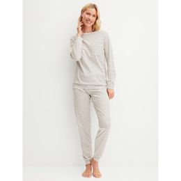 Calida Damen Calida Schlafanzug &raquo;Sweet Dreams&laquo; 2 tlg. Langarm, Rundhals, Interlock-Qualit&auml;t, weich, bequem XS (36/38)