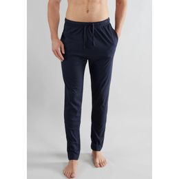 Tom Tailor Herren Tom Tailor Pyjamahose &raquo;Cansas&laquo; Bindeband, Seitentaschen, schmaler Fit, bequem, weich, atmungsaktiv blau 56 (XXL), N-Gr