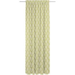 Adam Vorhang &raquo;Maroccan Shiraz Light&laquo; Multifunktionsband 1 Stk. tlg. aus 100% Bio-Baumwolle gr&uuml;n Jacquard, Baumwolle 145cm, Multifunktionsband, 142cm