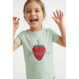 Kids Only M&auml;dchen KIDS Only T-Shirt &raquo;KMGCANDY LIFE S/S PRINTED TEE JRS NOOS&laquo; Baumwolle, normal geschnitten gr&uuml;n 104