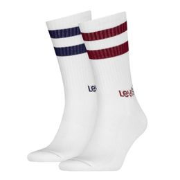 Levi's Levi's Herren Socken &raquo;LEVIS UNI REG CUT SPORT STRIPE 2P&laquo; 2 Paar wei&szlig; 43-46