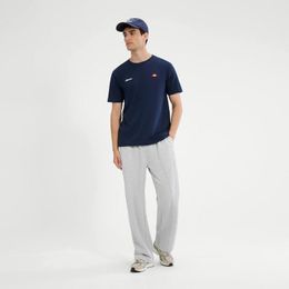 Ellesse Herren T-Shirt &raquo;FLORAN TEE&laquo; mit Rundhalsausschnitt, Kurzarm-Design, aus Baumwolle, normale L&auml;nge blau XS