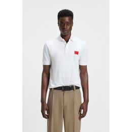 Hugo Herren Hugo Poloshirt &raquo;Dereso&laquo; Slim Fit, Kurzarm, Hugo Weblabel wei&szlig; XL